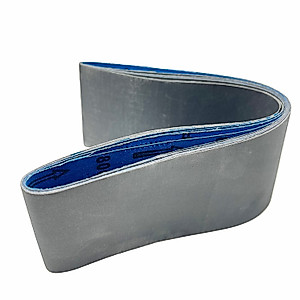 4 x 36 Inch Silicon Carbide Sanding Belt, Knife Sharpening Sanding Belts Assortment 600 800 and 1000 Grits Sander Belts, 6 Pack