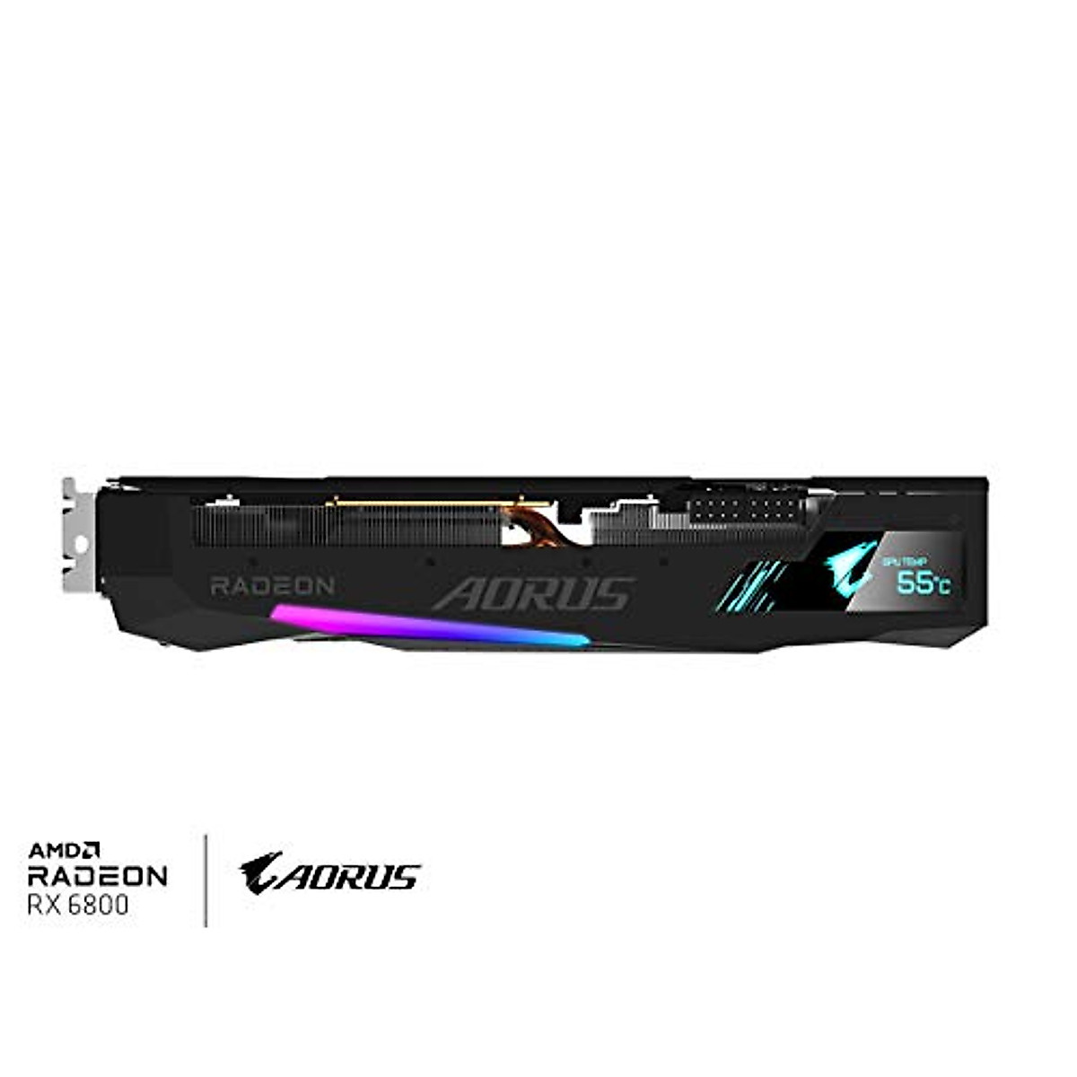 Gigabyte AORUS Radeon RX 6800 Master 16G Graphics Card, MAX-Covered Cooling, 16GB 256-bit GDDR6, GV-R68AORUS M-16GD Video Card