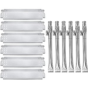 Outdoor Bazaar Repair Kit Nexgrill 720-0896B 720-0896E 720-0896C Deluxe 6 Burner Gas Grills, 6-Pack Flame Tamers & Grill Burners Replacement for Nexgrill 720-0882A 720-0896 720-0925