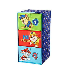 Paw Patrol 3 Drawer Soft Storage Unit with Poly Canvas Frame