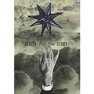 Away Laughing Paperworks Reach For the Stars Blank Card, 5" x 7", Set of 4