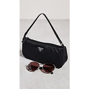 Prada Women's Pre-Loved Sport Pochette, Tessuto, Black, One Size