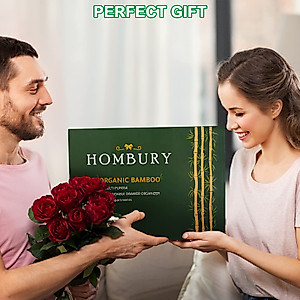 Hombury Bamboo Expandable Kitchen Drawer Organizer, Adjustable Silverware Organizer, Cutlery Tray, Utensil Organizer for kitchen Drawers with Knife Holder, 8 Compartment Drawer Organizer Kitchen