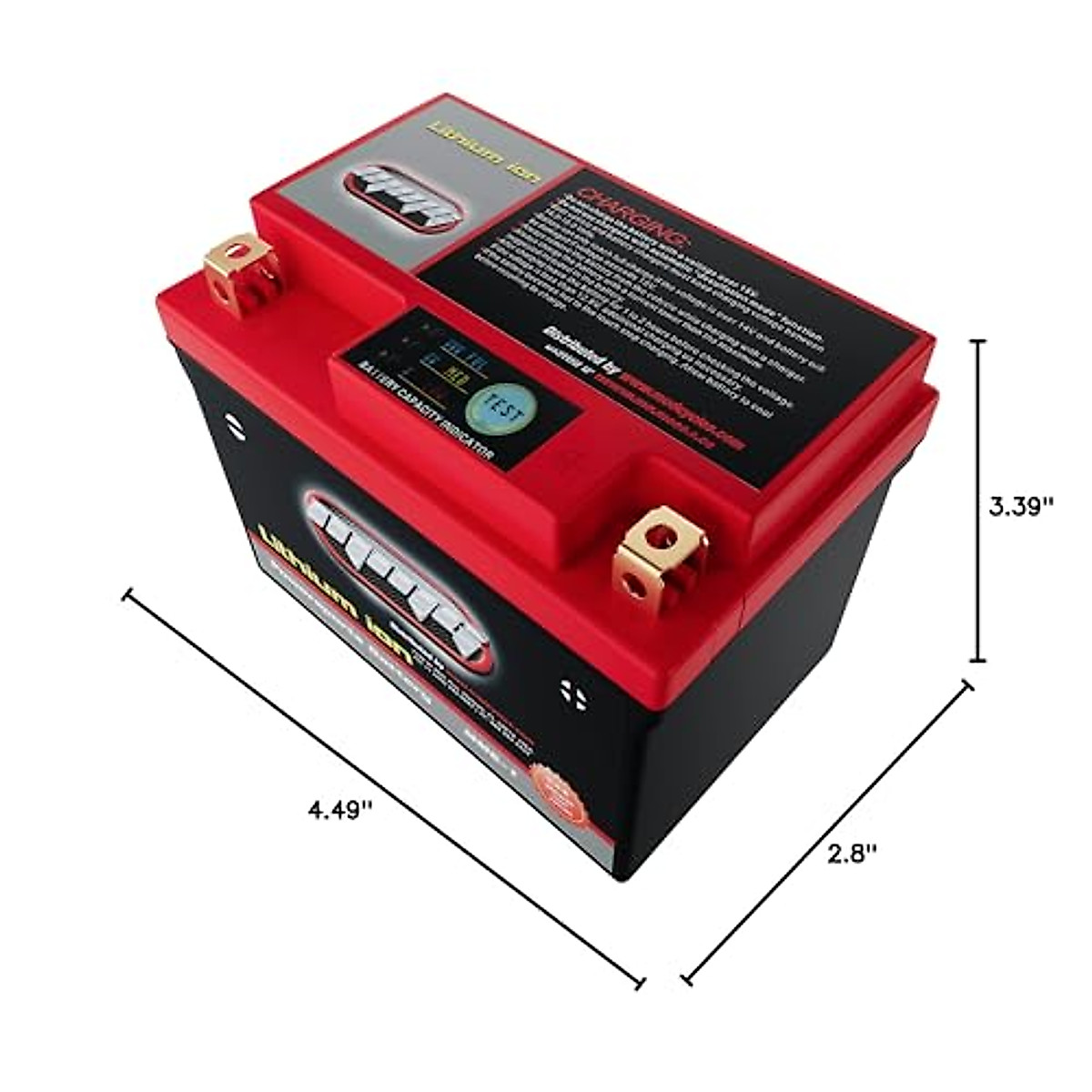 MMG YTX4L-BS 4L-BS Lithium Ion Sealed High Performance Powersports Battery 12V 120CCA Motorcycle Scooter ATV, Factory Activated, Ready to Use (MMG1)