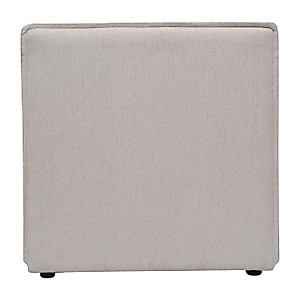 Flash Furniture Bridgetown Fabric Middle Chair Module for Sectional Sofa, Customizable Modular Couch Armless Middle Seat, Cream
