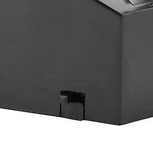 Rotating Display Stand Solar, 360 Rotating Solar Power Showcase LED Light Turntable Watch Jewelry Ring Display Stand for Jewelry Watch Mobile Phones Ring Display (Black)