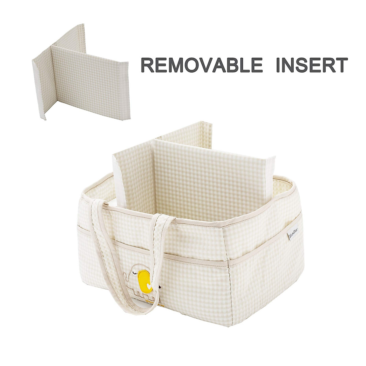 BLOOMSTAR Diaper caddy Baby Diaper Caddy Organizer Nursery Storage Bin Portable Holder Basket for Car |Gift Diapper Handbag