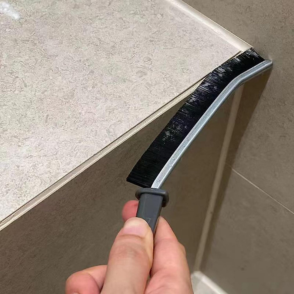 3PC Gap Cleaning Brush Multi-Purpose Door Window Track Deep Cleaning Brush Supplies，Bathroom Gap Cleaning Brush, Clean The Dead Corners of Bathroom Kitchen Tiles