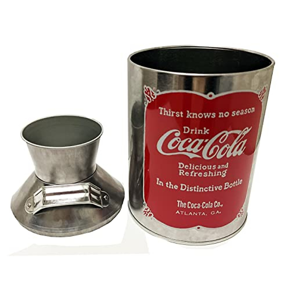 The Tin Box Company Coke Replica Milk Can, Red, 4-1/4 x 8" - 666217