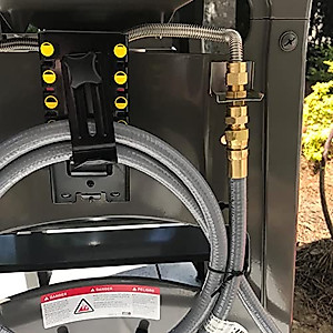 GASPRO 24FT 1/2" ID Natural Gas Hose, Low Pressure LPG Hose with Quick Connect, for Weber, Char-broil, Pizza Oven, Patio Heater and More