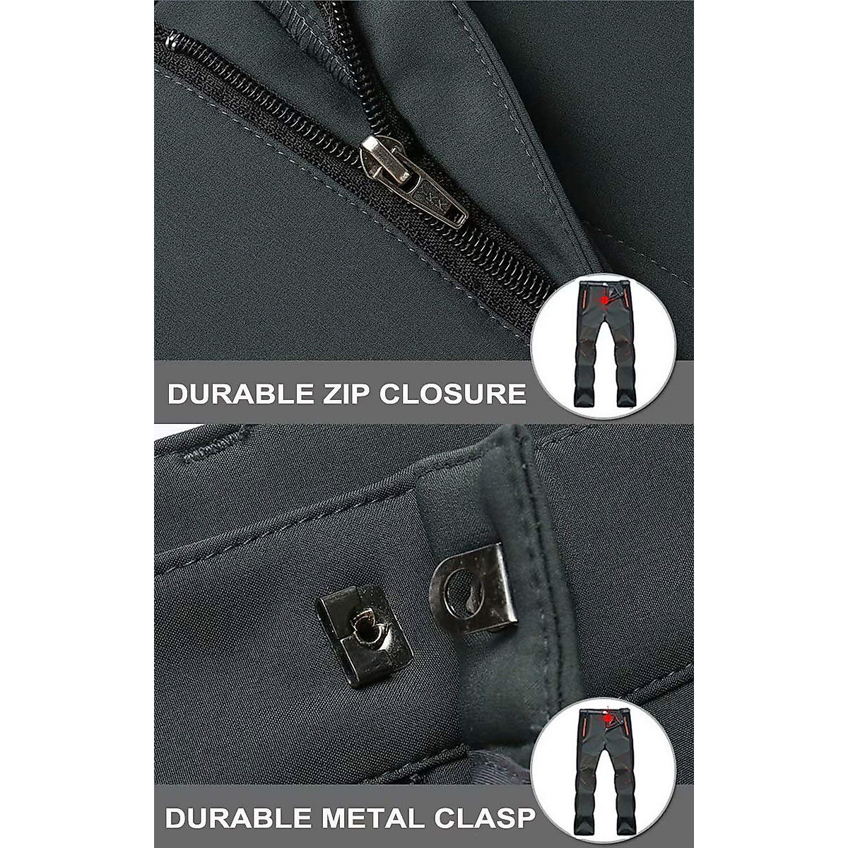 MAGCOMSEN Winter Pants Men Snow Pants for Men Snowboard Pants Men Ski Pants Waterproof Pants Work Pants For Men