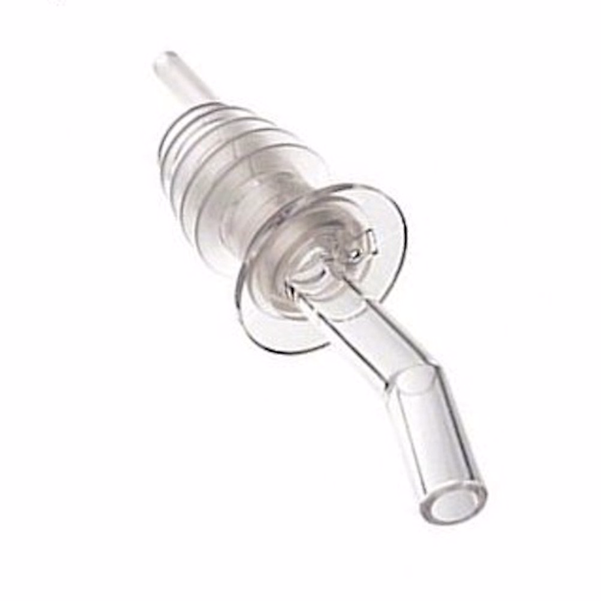 12 Olive Oil Pour Spouts Liquor Pourer Wine Pourer Free Flow Bottle Pourer Dispenser Spouts. Plastic, Clear Spout, No Collar.