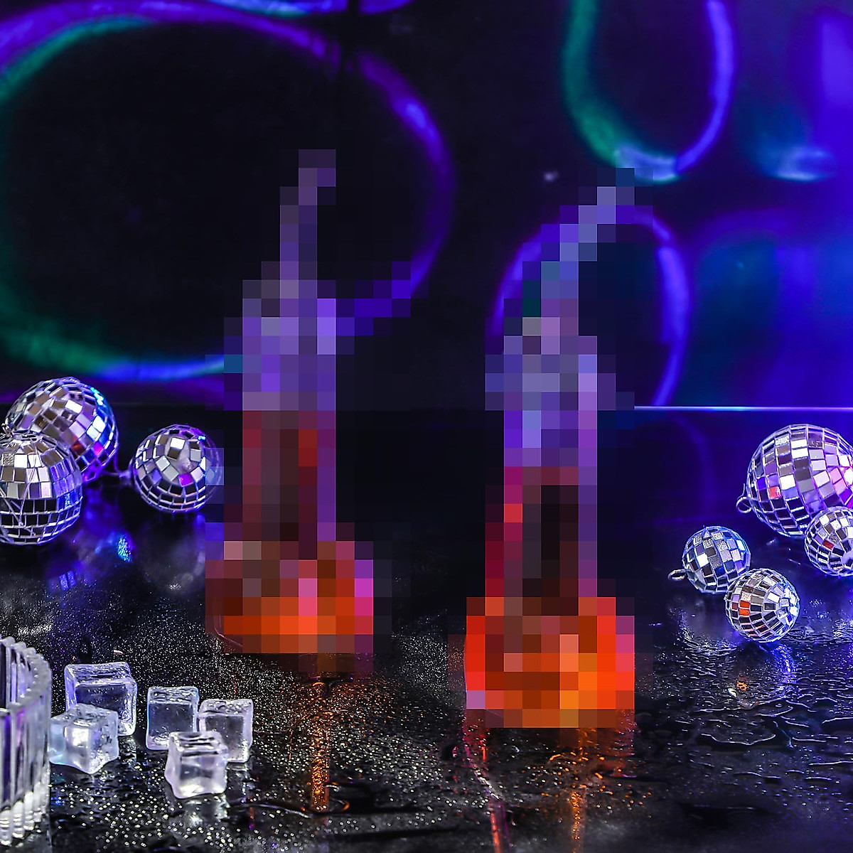 Irenare 4 Sets Shot Glass Cocktail Glass Cup Wine Glass Cup with Straws Martini Cocktail Glasses Drink Cup Wine Glass Transparent Beer Cocktail Cup for Birthday Supplies