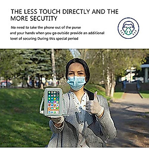 myfriday Small Crossbody Cell Phone Purse for Women, Mini Messenger Shoulder Handbag Wallet with Credit Card Slots