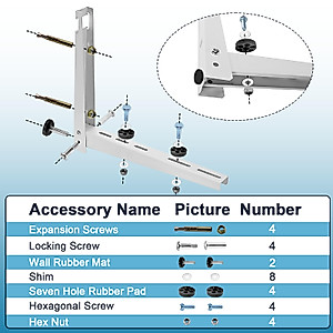Cenipar Mini Split Mounting Bracket for 7000 Btu to 12000 Btu Mini Split Air Conditioner Mini Split Wall Mounting Bracket, Support Up to 400 Lbs Mini Split Bracket