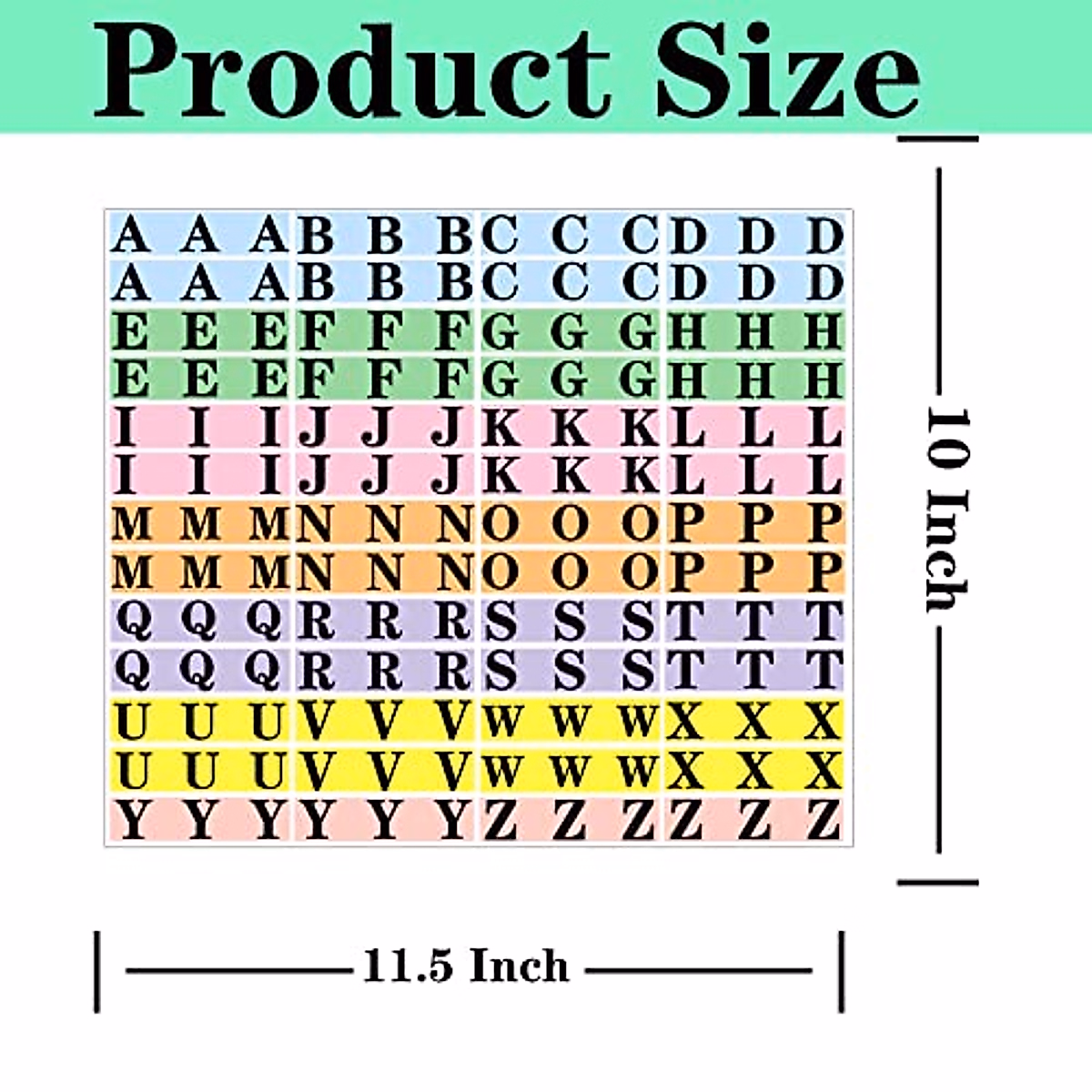 Alphabet Book Spine Labels Alphabet Letters Teacher Supplies Stickers for Classroom 520 Pcs A-Z Tab Dividers Stickers File Folder Labels Library Books Bin Shelf Labels for Classroom Book Organization