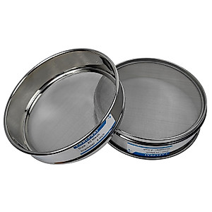 LABLPSAI 70 Mesh Lab Sieves 8" Diameter 304 Stainless Steel Wire Cloth Test Sieve for Industrial Laboratory Home