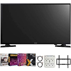 SAMSUNG UN32M4500B 32"-Class HD Smart LED TV Bundle with Premiere Movies Streaming + 19-45 inch TV Flat Wall Mount + 2X 6FT 4K HDMI 2.0 Cable + 6-Outlet Surge Adapter
