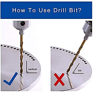 Quluxe 1.0 to 10mm Cobalt Steel Twist Drill Bits Heat Resistant Metal Drill Bits for Wood, Aluminum, Plastic, Iron Sheet (Set of 19 Pcs)