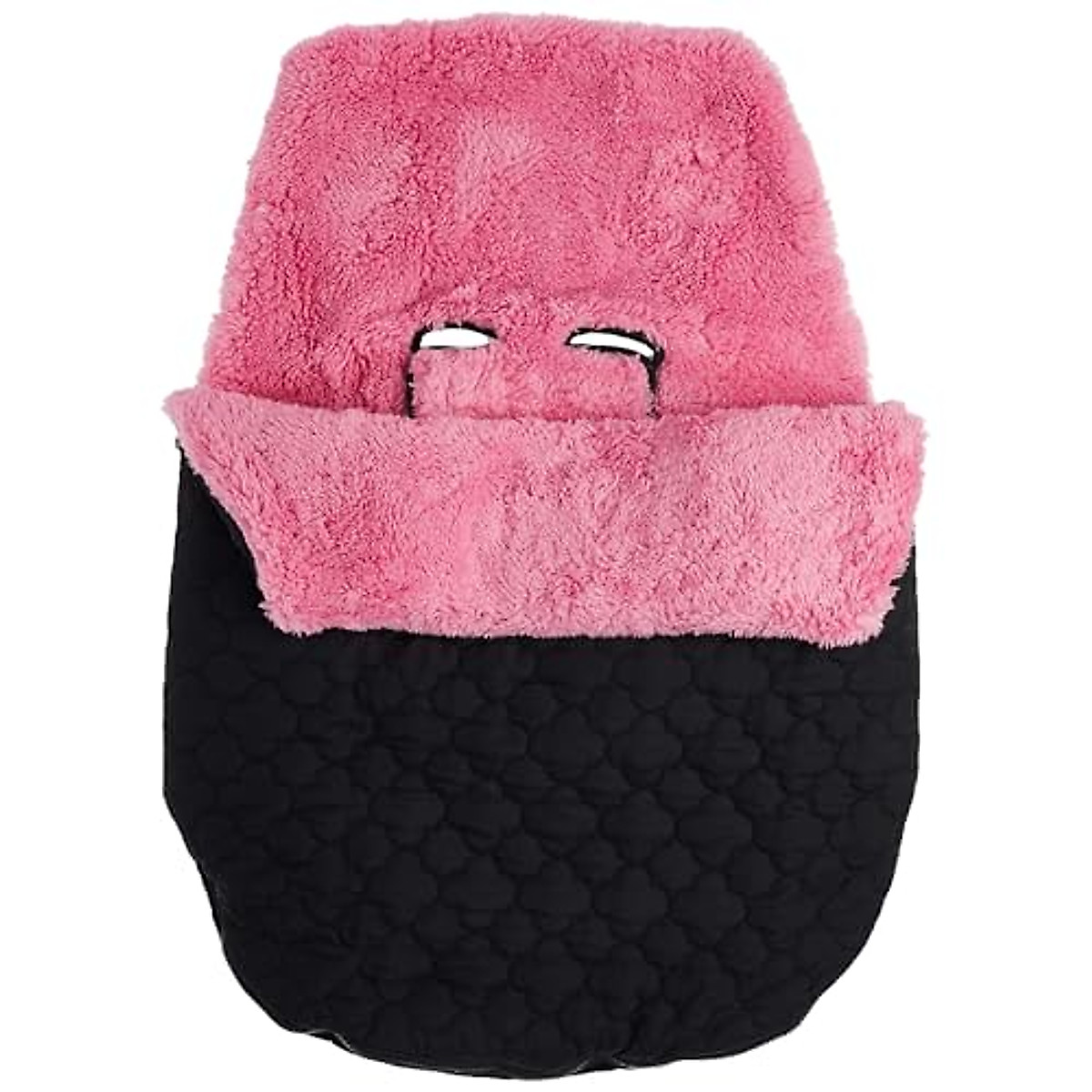 Tadpoles Quilted Stroller & Car Seat Cover - Black & Pink | 27" x 20" x 2" | Made of 100% Super Soft Microfiber Polyester | Warm, Gentle & Durable | Ideal for Use as a Stroller Cover & Car Seat Cover