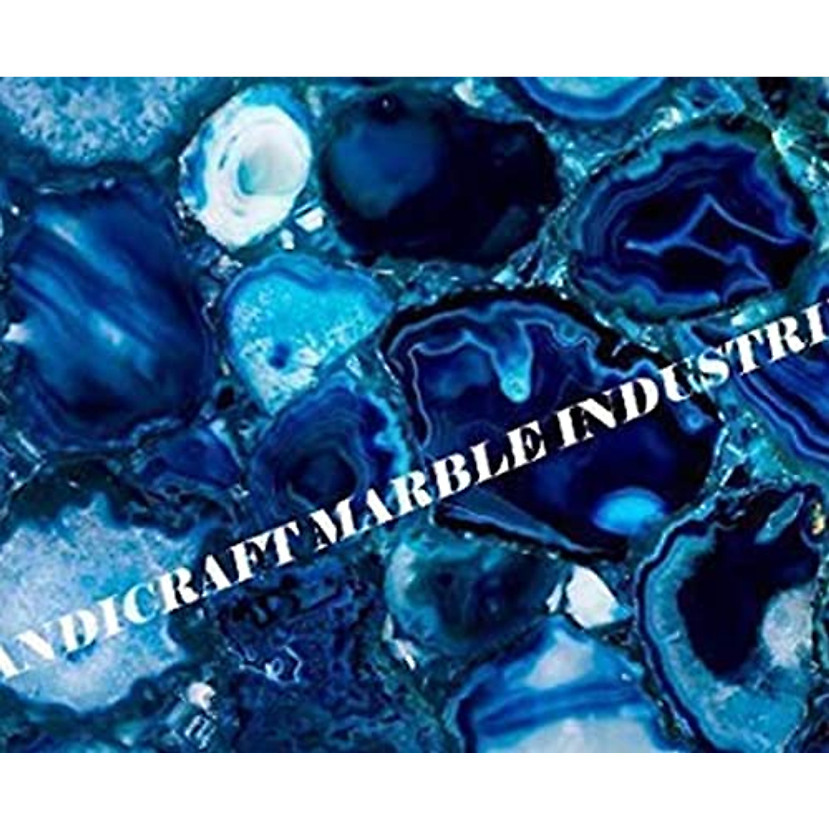 Blue Agate Stone Square Coffee Table Top, Blue Agate Stone Square Centre Table Top, Blue Agate Stone Dining Table Top, Blue Agate Square Side Table Top, Piece Of Conversation, Family HeirLoom