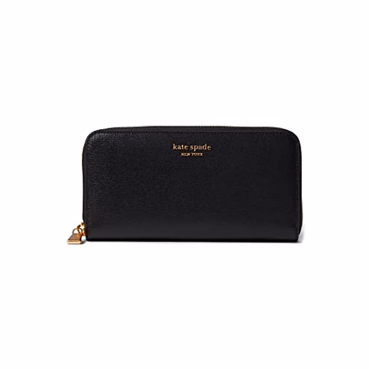 Kate Spade New York Morgan Saffiano Leather Zip Around Continental Wallet Black One Size