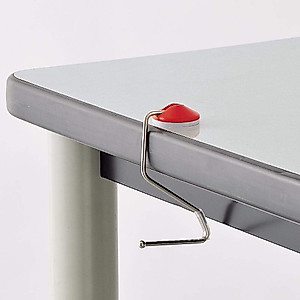 LIHITLAB Bag Polyacetal, Steel, Silicone rubber Hanger Hook, Holds up to 11 pounds, 4" x 2'', Orange (A7595-4)