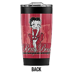 Logovision Betty Boop Timeless Beauty Stainless Steel Tumbler 20 oz Coffee Travel Mug/Cup, Vacuum Insulated & Double Wall with Leakproof Sliding Lid | Great for Hot Drinks and Cold Beverages