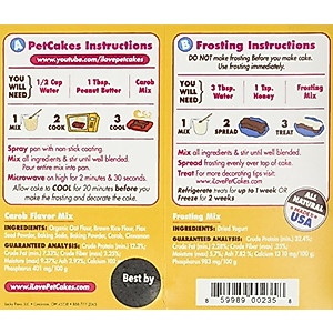 Petcakes Birthday Cake Kit For Dogs, 7" x 4.5" x 3"