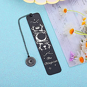 Tarot Bookmark for Booklover Women Men Gift Friend Christmas Gift for Bookworm Son Magician Bookmark for Astrology Lovers Tarot Lover Unique Gift for Girl Daughter Husband Wife Birthday Book Club Gift