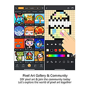 Divoom Ditoo Retro Pixel Art Game Bluetooth Speaker with 16X16 LED App Controlled Front Screen (Pink)