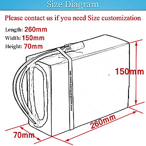 Ebike Battery 48V 20AH with Charger for Ebike, Go Kart, Scooter 1000W 750W 500W - Waterproof PVC Lithium Battery Pack