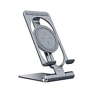 Nillkin Fast Wireless Charger Stand Adjustable - Qi Wireless Charging Stand for iPhone 15 14 13 12 pro max/Pro/Plus, Samsung Galaxy S23 S22 Ultra S21 Plus S20, Note 20/10+/9 and More, Gray