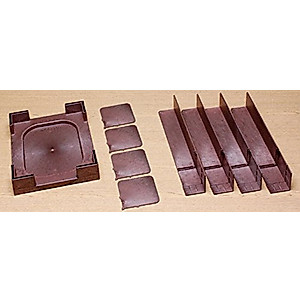 Homey Plastic Industrial Newspaper Raised Wood Carving