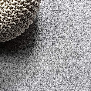 JONATHAN Y SEU100K-5 Haze Solid Low-Pile Indoor Area-Rug Casual Contemporary Solid Traditional Easy-Washing Bedroom Kitchen Living Room Non Shedding, 5 ft x 8 ft, Light Gray