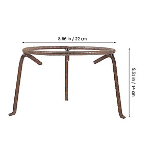 GANAZONO Small Camping Pans Tripod Open Fire Camping Tripod Cooking Stand Iron Pot Stand Tripod Grill for Campfire Camping Backyards Patios