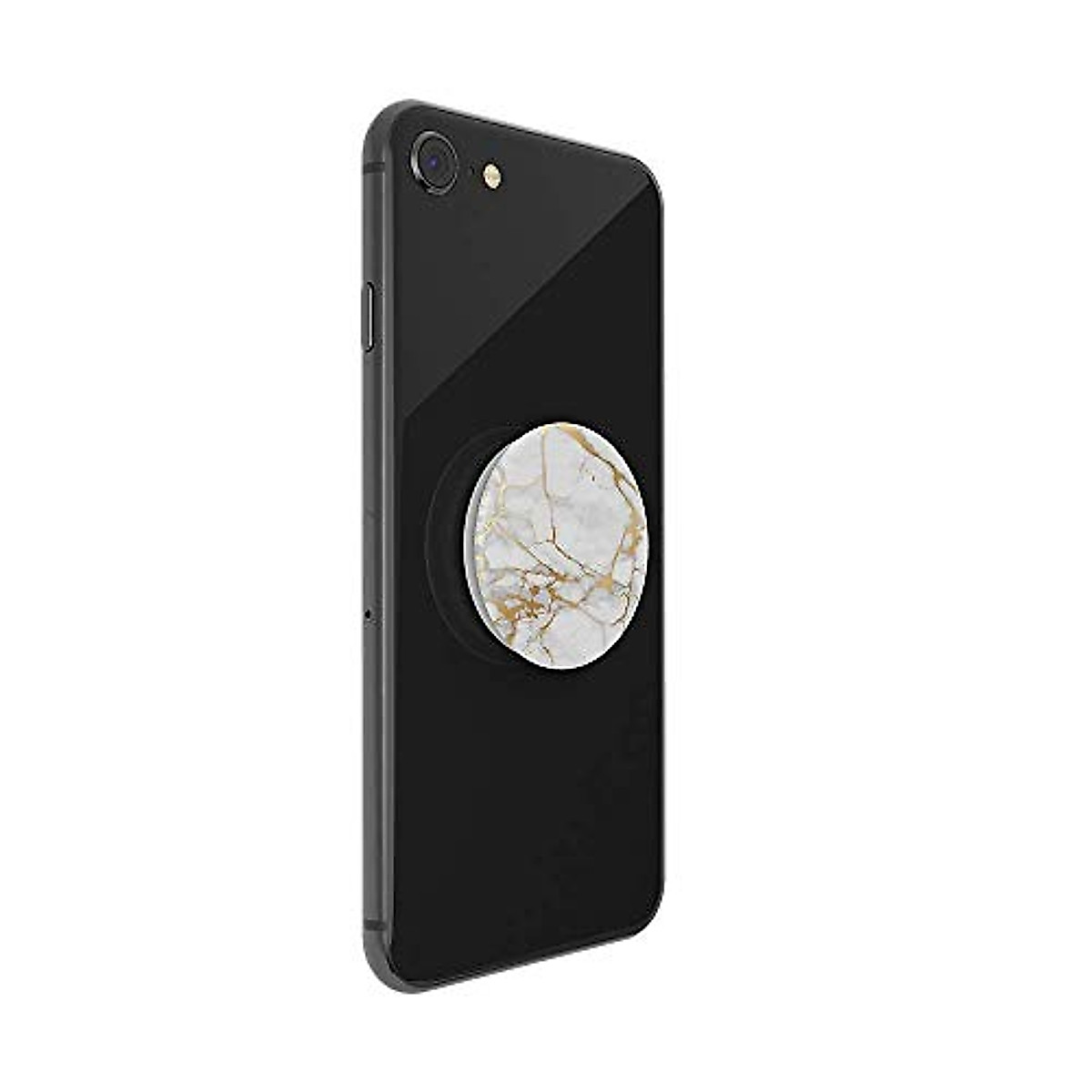 PopSockets Phone Grip with Expanding Kickstand, Marble PopGrip - Gold Lutz Marble