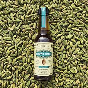 Scrappy's Bitters - Cardamom, 5 oz - Organic Ingredients, Finest Herbs & Zests, No Extracts, Artificial Flavors, Chemicals or Dyes. Made in the USA!