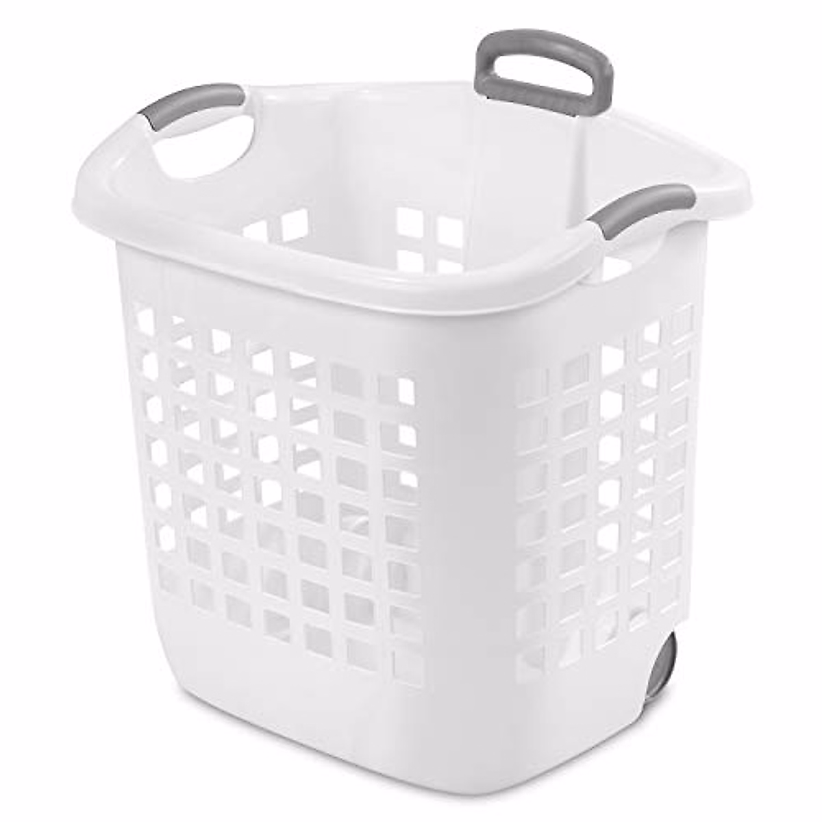 Sterilite 12248004 Laundry Basket, 62 L, White, Pack of 4