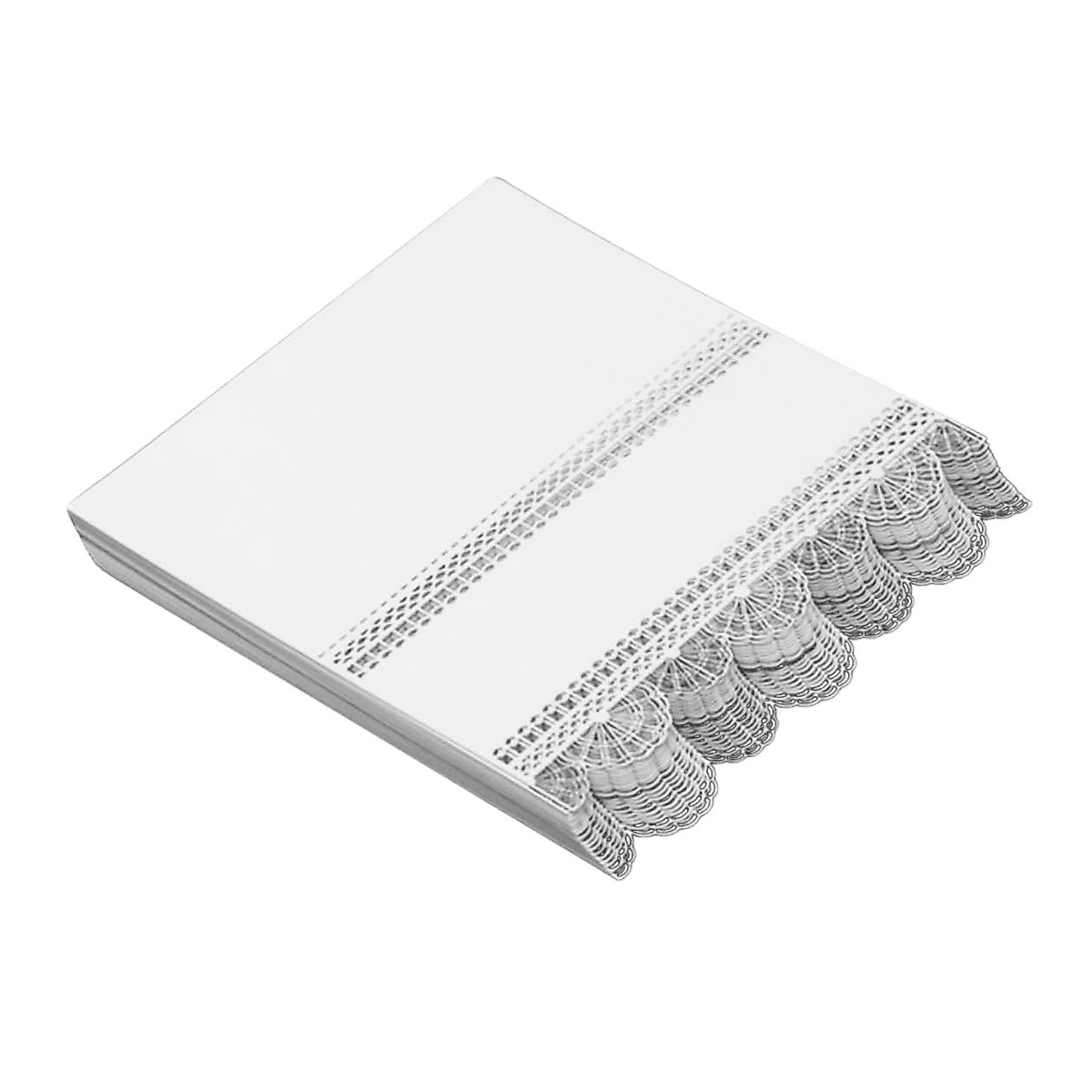 MERRYHAPY 50pcs Table Tent Cards Blank Cards Hollow Out Wedding Invitation Wedding Table Name Party Place Name Greetings Place Cards Table Place Pretty White Reception Table