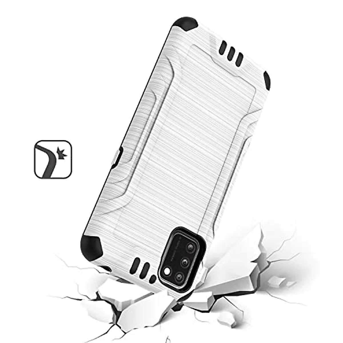 HRWireless Compatible for TCL A3X A600DL Phone Case 6.0" (X Version Only) TCL A3X Case with Premium Original Minimalistic Design for Shock Absorption, Accidental Drops, Scratches, Hybrid Unisex