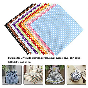 Craft Sheet DIY Non-Woven Fabric, 10Pcs Non-Woven Fabric, Coin Bag Sewing for Making Costumes Christmas Crafts(15 * 15cm 10 Colors/Bag)