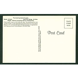Kettering Aerial Torpedo BUG First Guided Missile U.S. Army Signal Corps Postcard