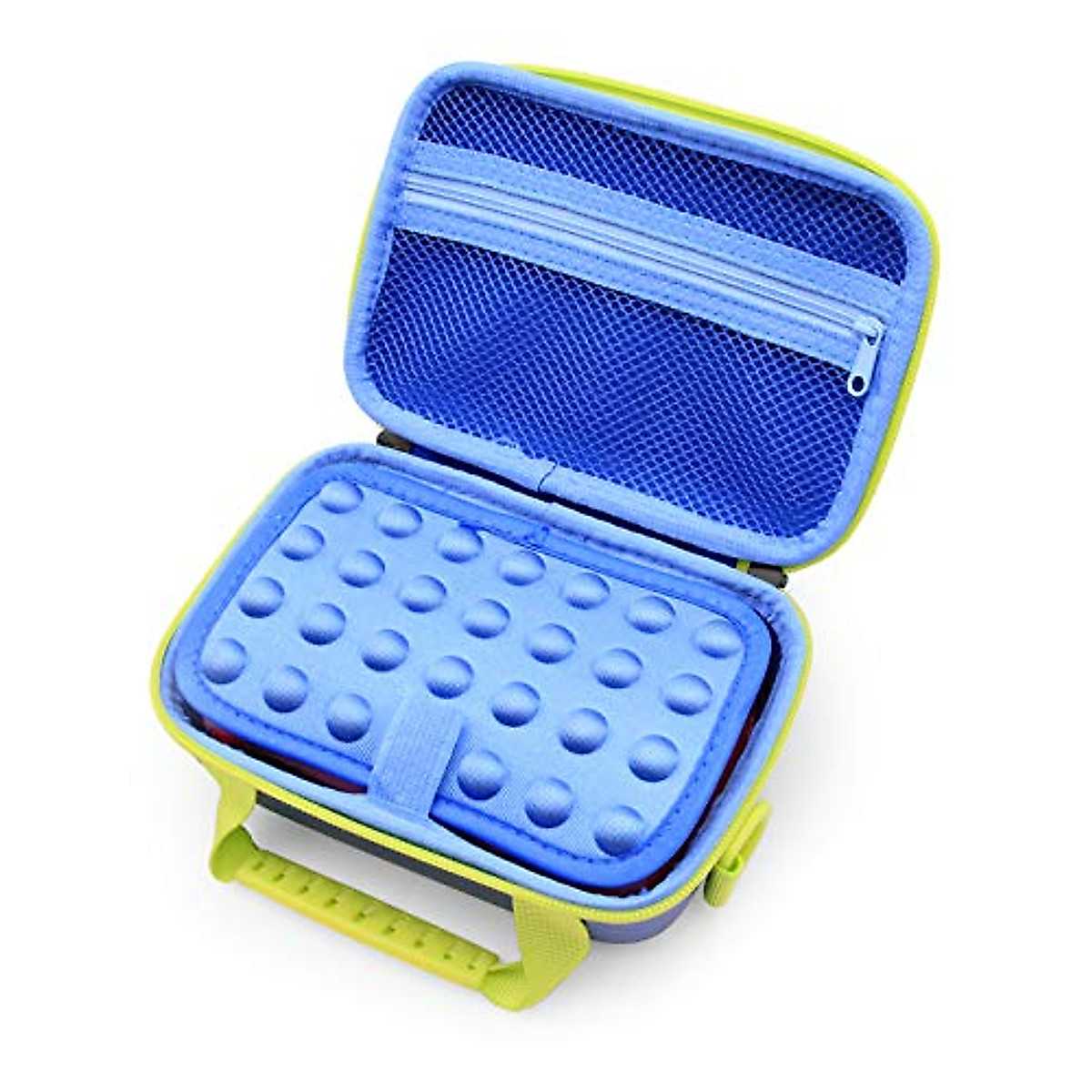 CASEMATIX Camera Case Compatible with VTech KidiZoom Camera and Camera Accessories with Shoulder Strap and Padded Interior Divider, Blue Travel Case Only