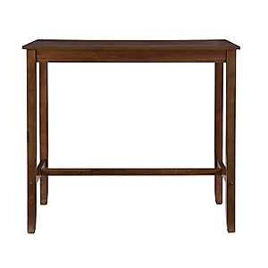 Linon 42 inch Height Pub Claridge Table, Rustic Brown Bar