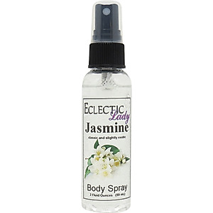 Jasmine Body Spray, 2 ounces, Body Mist for Women with Clean, Light & Gentle Fragrance, Long Lasting Perfume with Comforting Scent for Men & Women, Cologne with Soft, Subtle Aroma For Daily Use