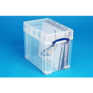 Really Useful Box Plastic Storage Box, Clear, 19 XL Litre (19CXL)