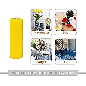 Zest Candle Pillar Candle, 2 by 6-Inch, Yellow