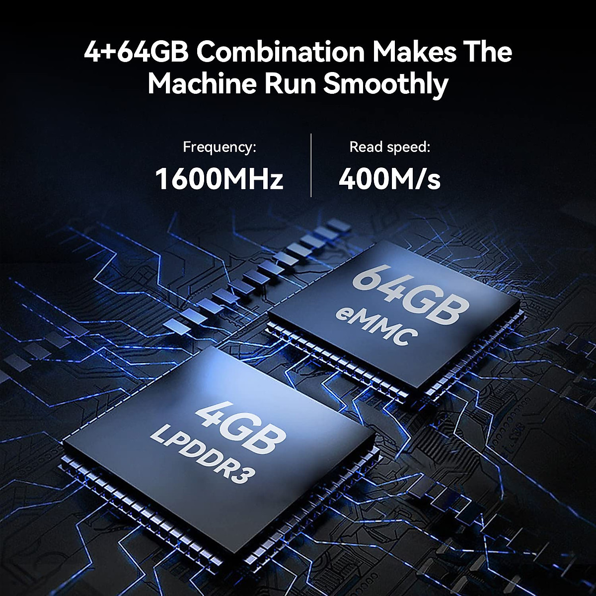 TRIGKEY N4 Mini PC with Intel Celeron N3350 Processor(up to 2.4Ghz) 4G DDR3 64G EMMC SSD Micro PC, Support 2.4G/5G Dual Band WiFi/4K Dual HDMI/USB3.0/Gigabit Ethernet/Wake On LAN