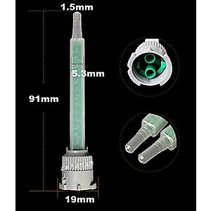 Mixing Nozzles Adhesive Cartridges Tip for 50ml Resin Mixer Adhesive Applicatior 16-Element, 3.6in, 1:1 & 2:1 ratios(20 Pieces)